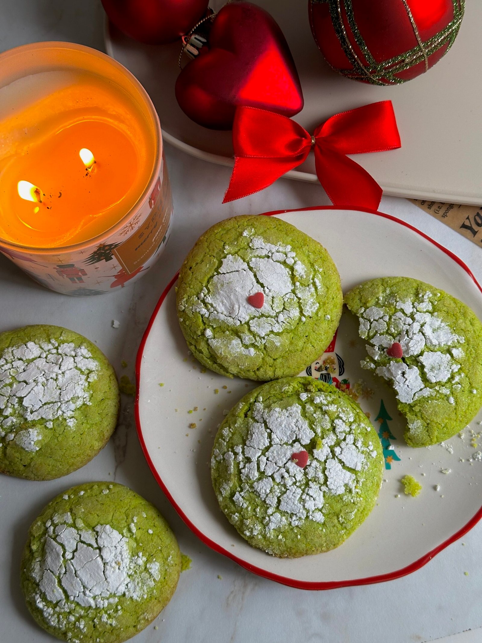 Grinch Cookies - Izzy's Kitchen