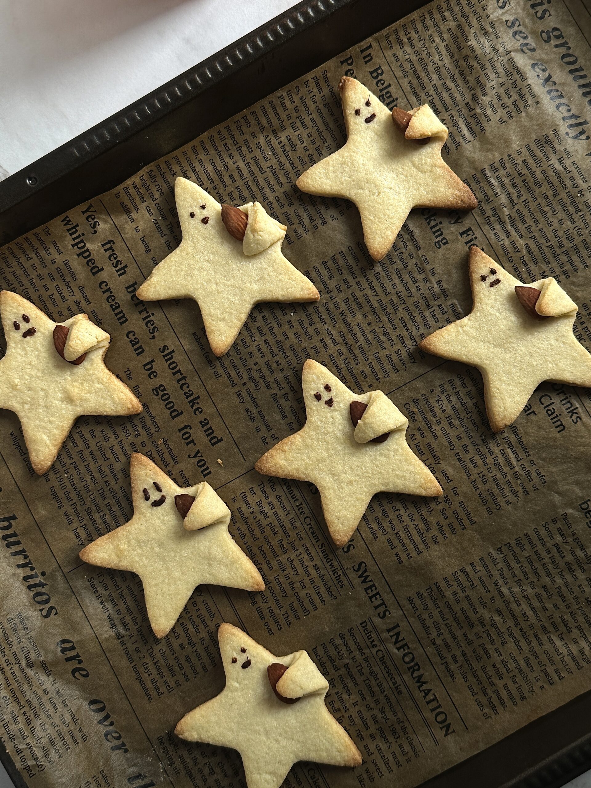 Almond Star Cookies - Izzy's Kitchen