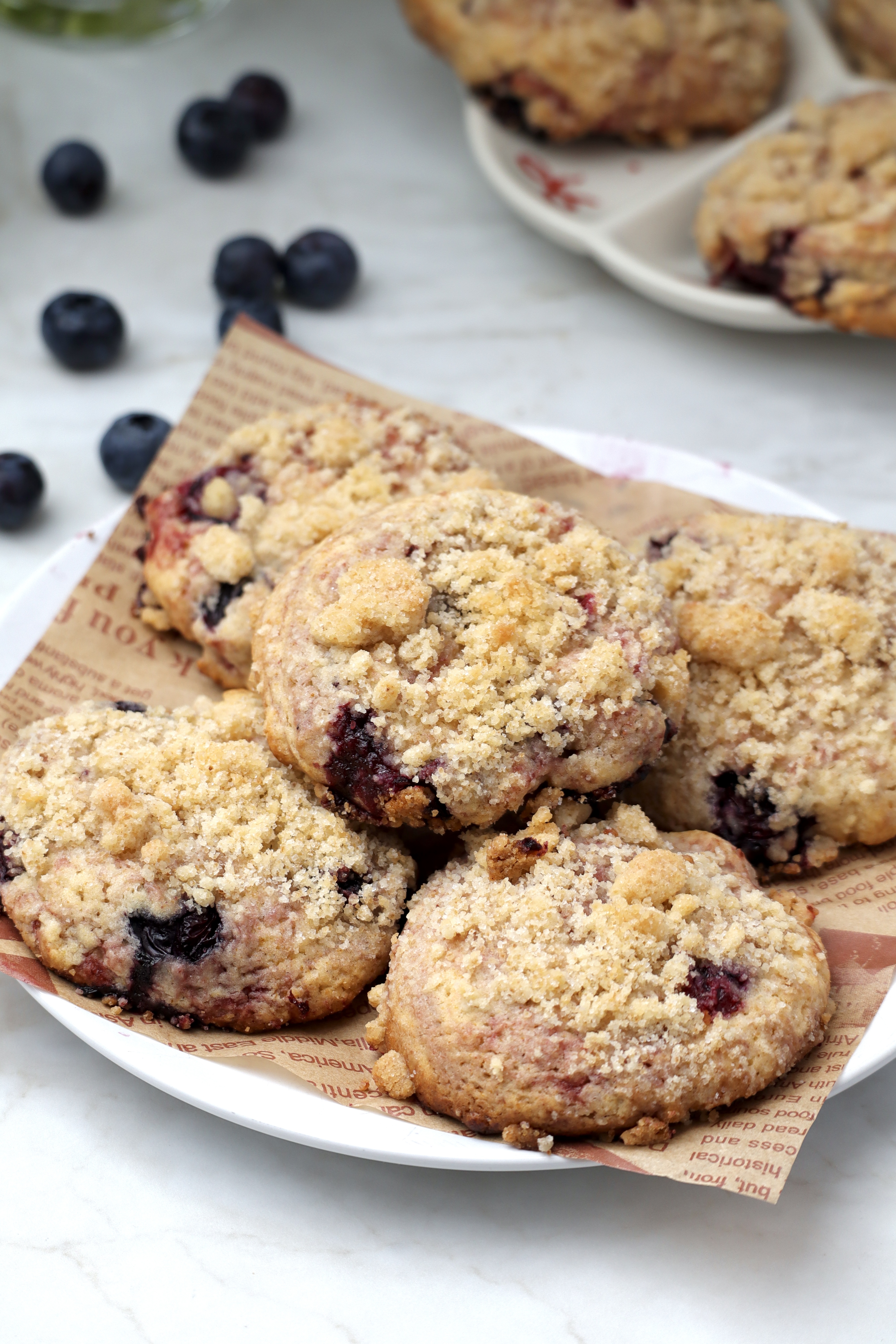 Blueberry Muffin Cookies - Izzy's Kitchen