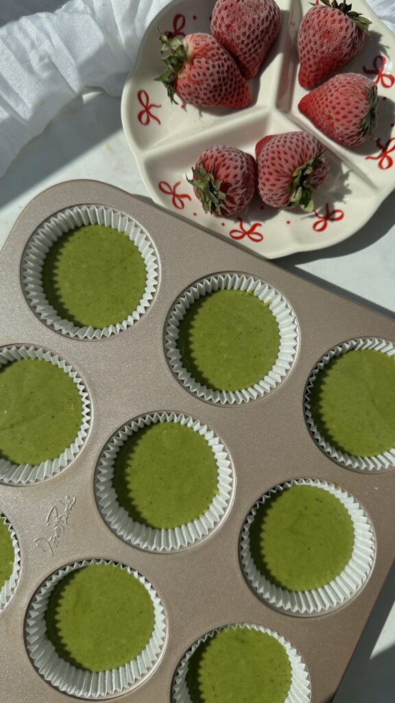 Strawberry Matcha Cupcakes - Izzy's Kitchen
